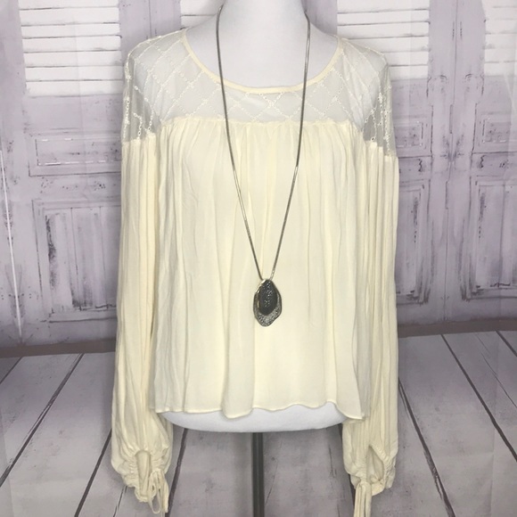 inLuv | Tops | New Boho Chic Top X 2x Ivory Spring Top Elegant | Poshmark